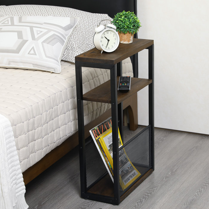 17 Stories Solid Wood Floor Shelf End Table & Reviews | Wayfair