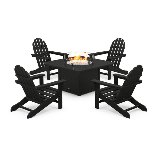 Sol 72 Outdoor™ Sol 72 5-Piece Traditional Adirondack Fire Pit Table ...