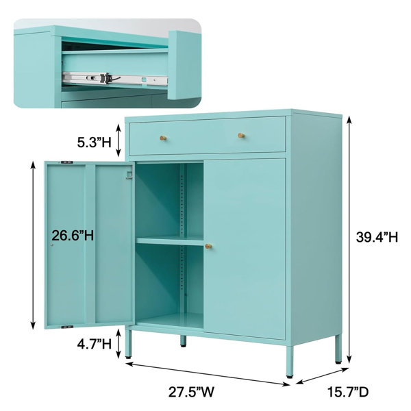 Latitude Run® Metal Storage Cabinet | Wayfair