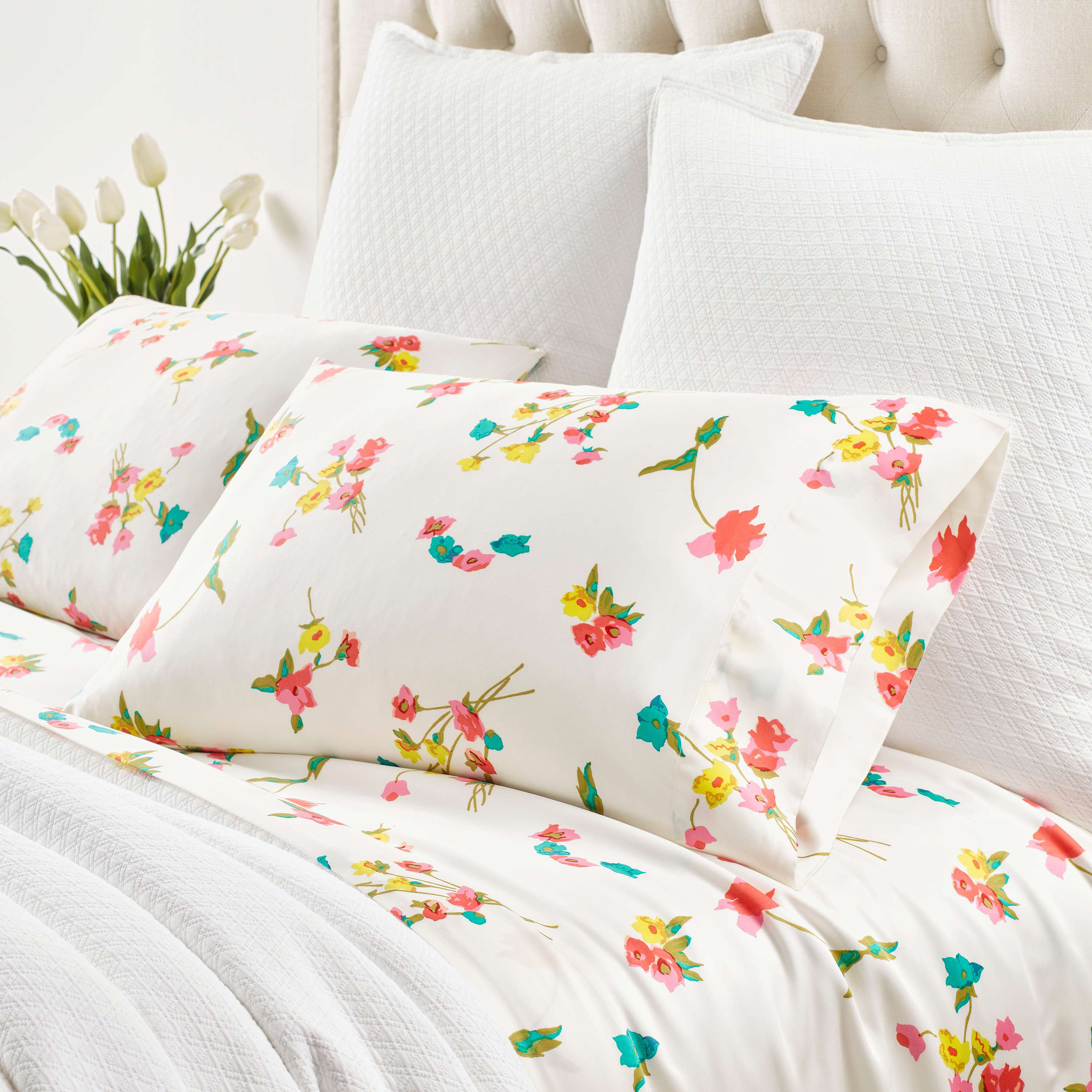 Pine Cone Hill Taffeta Floral Multi Sheet Set | Wayfair