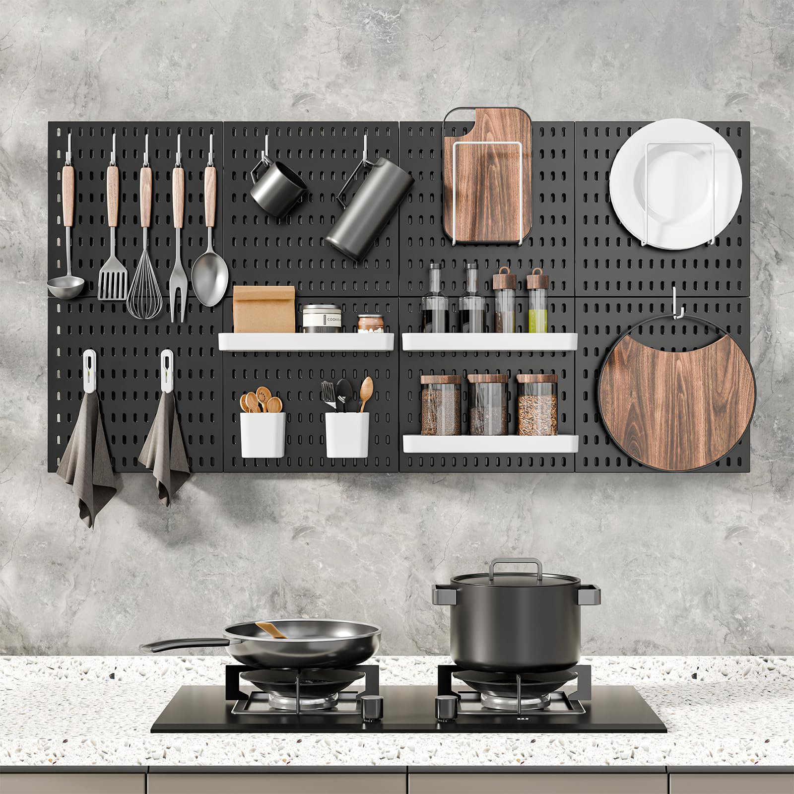 WFX Utility™ Pegboard Combination Kit, Wall Mounted Storage Set With 8 ...