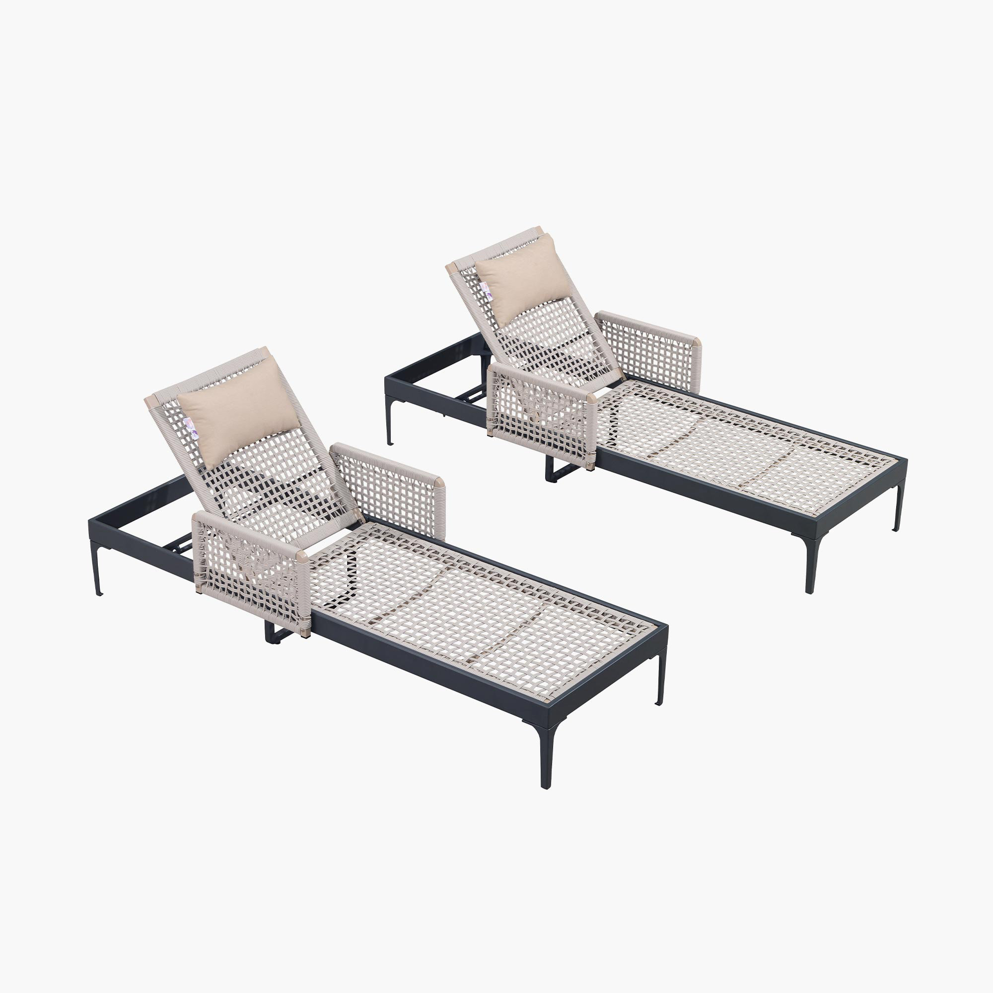 Bay Isle Home™ 1 Piece Outdoor Chaise Lounge Rattan Wicker Lounger With ...
