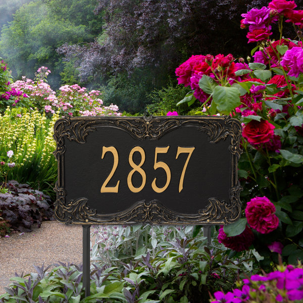 Whitehall Products Signature Series 1-Line Lawn Address Sign - Wayfair ...