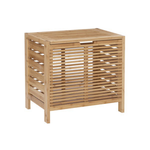 Dotted Line™ Ayden Solid Bamboo Wood Hamper & Reviews | Wayfair