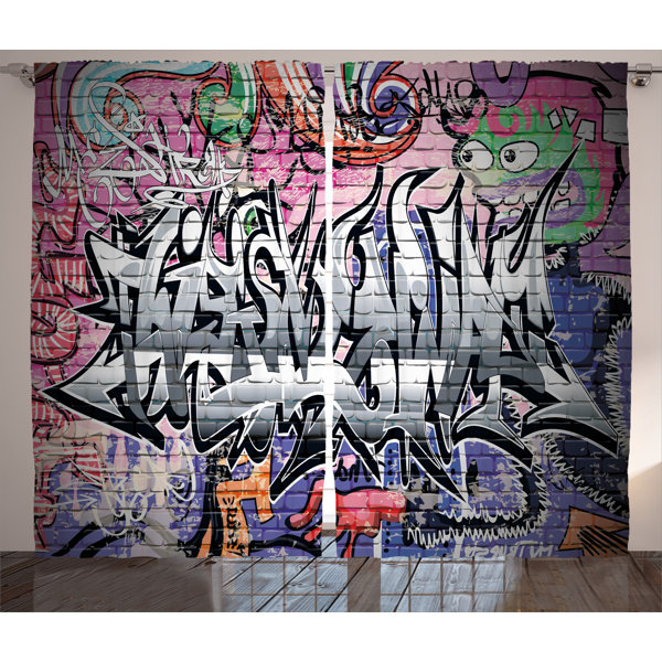 East Urban Home Graffiti Grunge Art Wall Rustic Home Decor Graphic ...