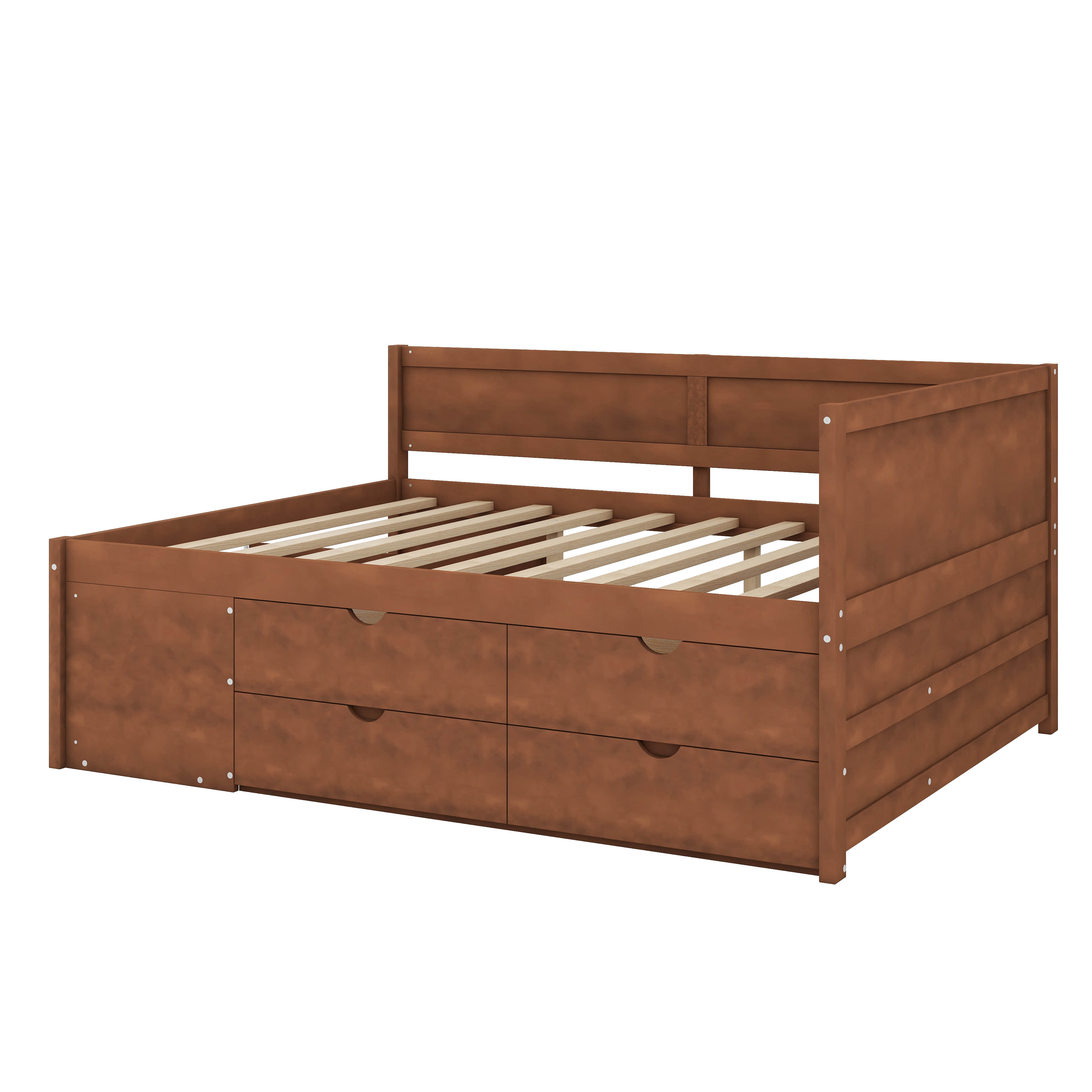 Latitude Run® A Full-Sized Daybed Incorporating Built-In Drawers And ...