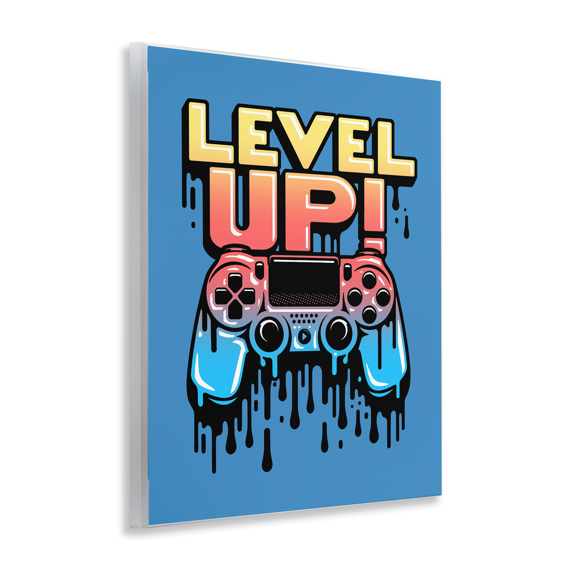 George Oliver Retro Level Up Dripping Controller Wall Plaque, design by ...