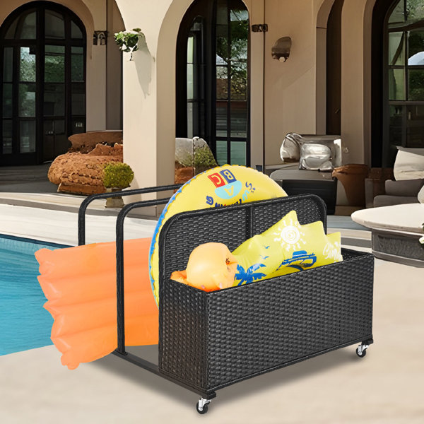 Patio Novagarden Poolside Float Storage Organizer, Pool Toy Storage ...