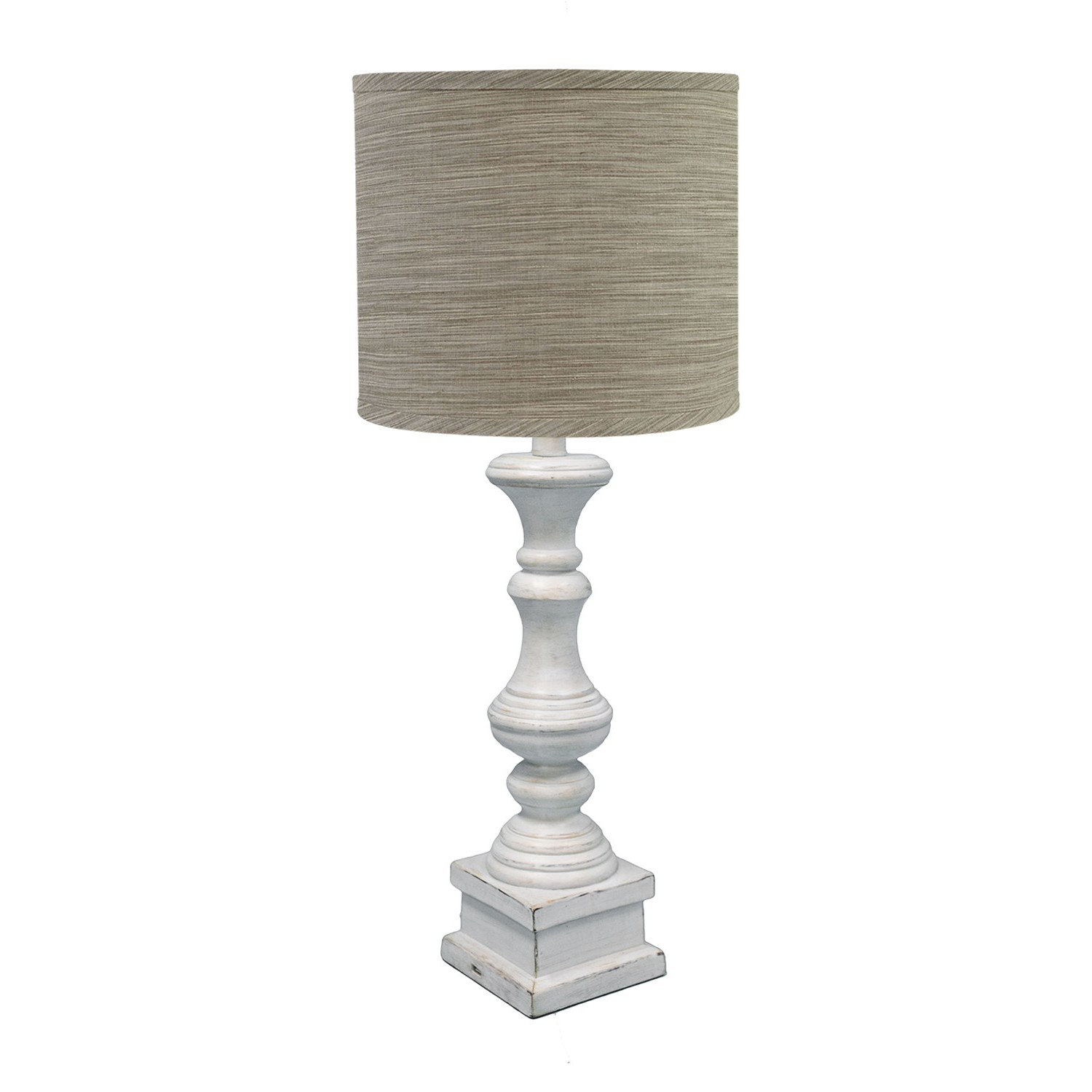 One Allium Way® Distressed Whitewash Beige And White Striped Shade ...