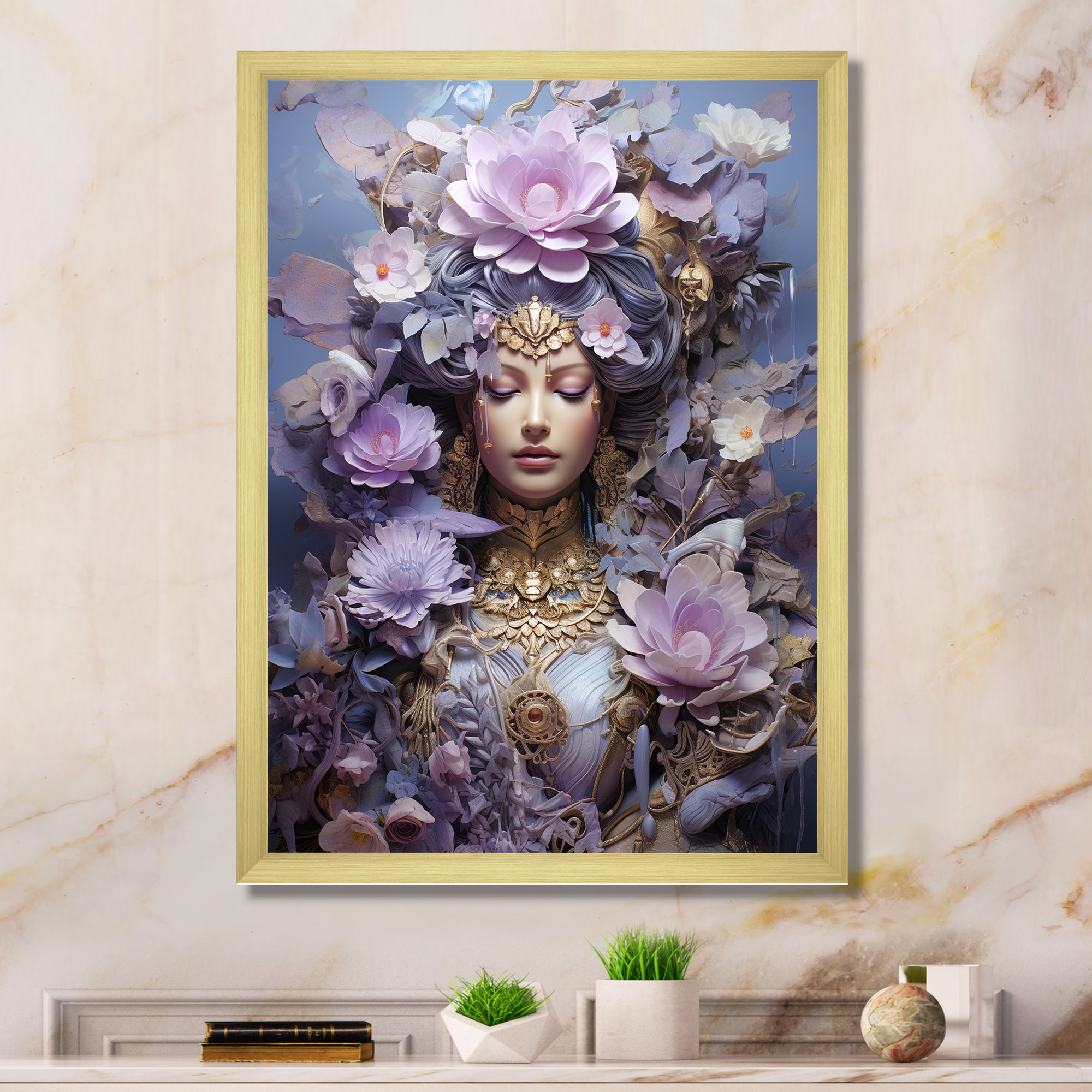 House of Hampton Hinduism Lakshmis Lustrous Lavender God - Hinduisim ...