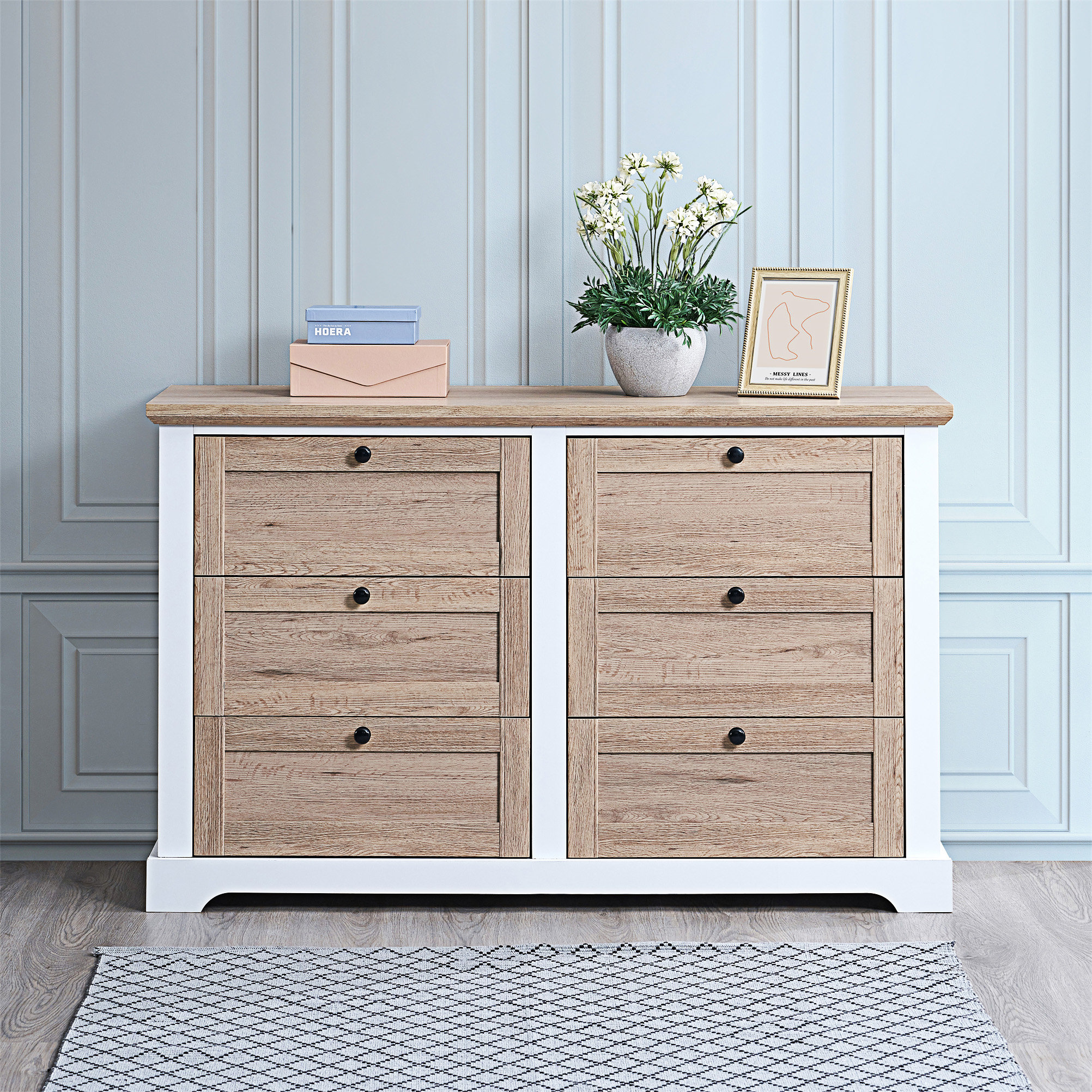 August Grove AUTUMN Modern 6 Drawer Master Dresser With Interlock ...