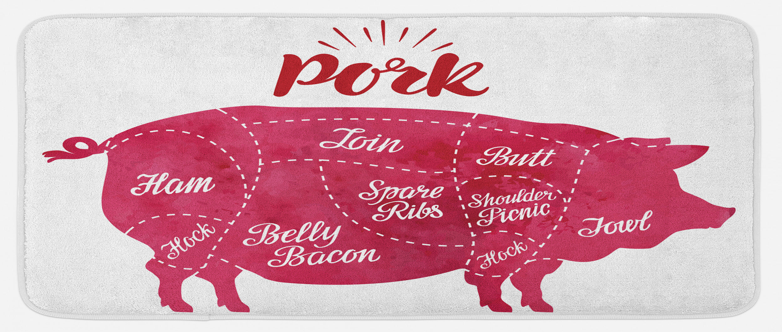 East Urban Home Bacon Kitchen Mat | Wayfair