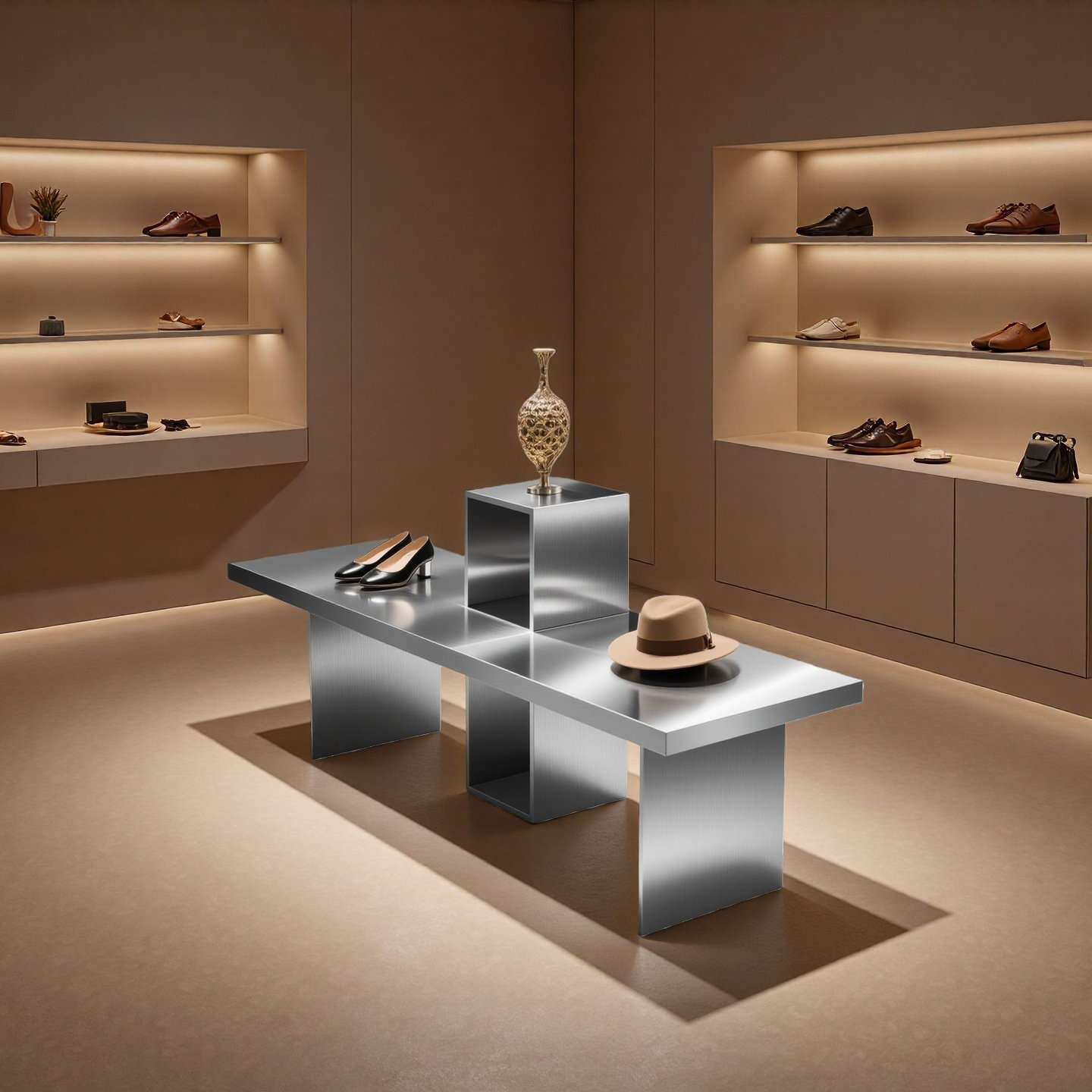 Rebrilliant High-end display table for clothing store | Wayfair