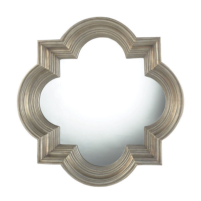 One Allium Way® Gorge Metal Asymmetrical Wall Mirror & Reviews | Wayfair