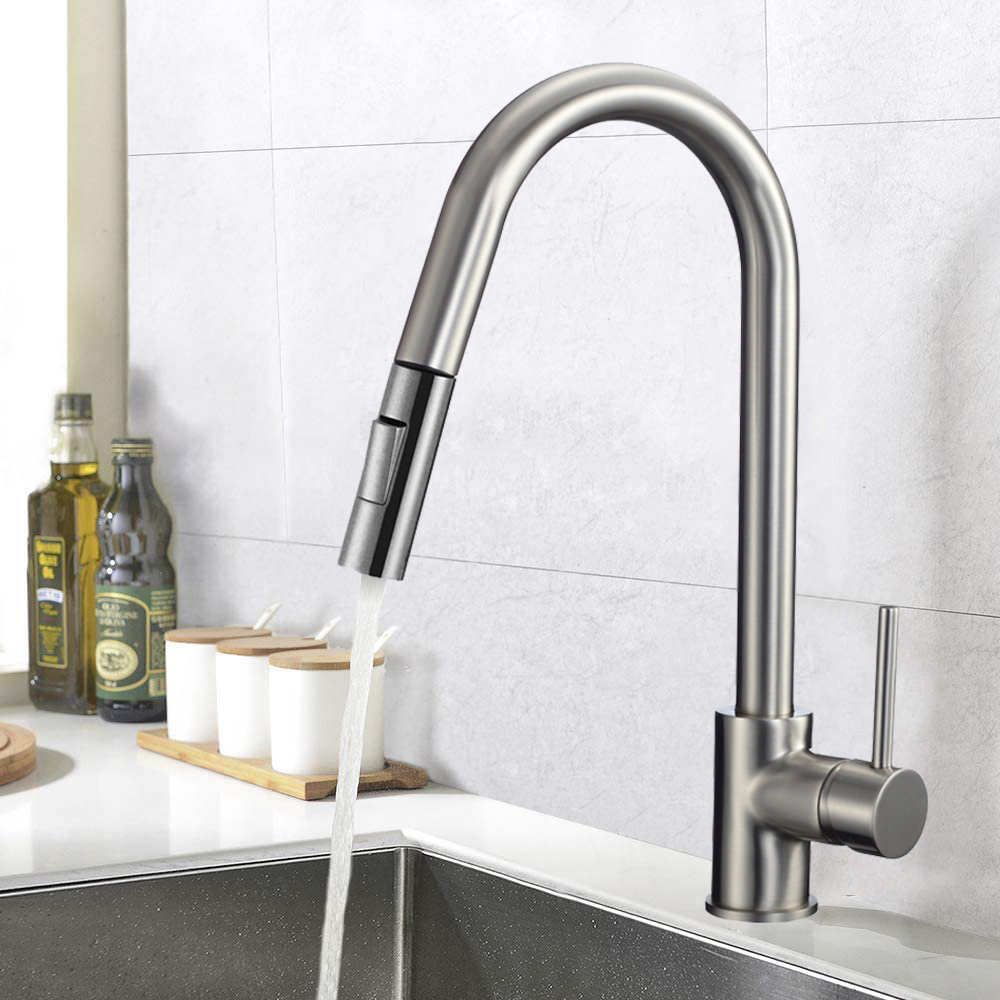 Unique Mixer Single Handle Kitchen Faucet | Wayfair