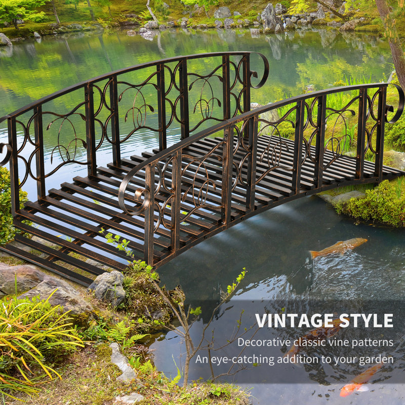 Outsunny Backyard Garden Bridge & Reviews | Wayfair