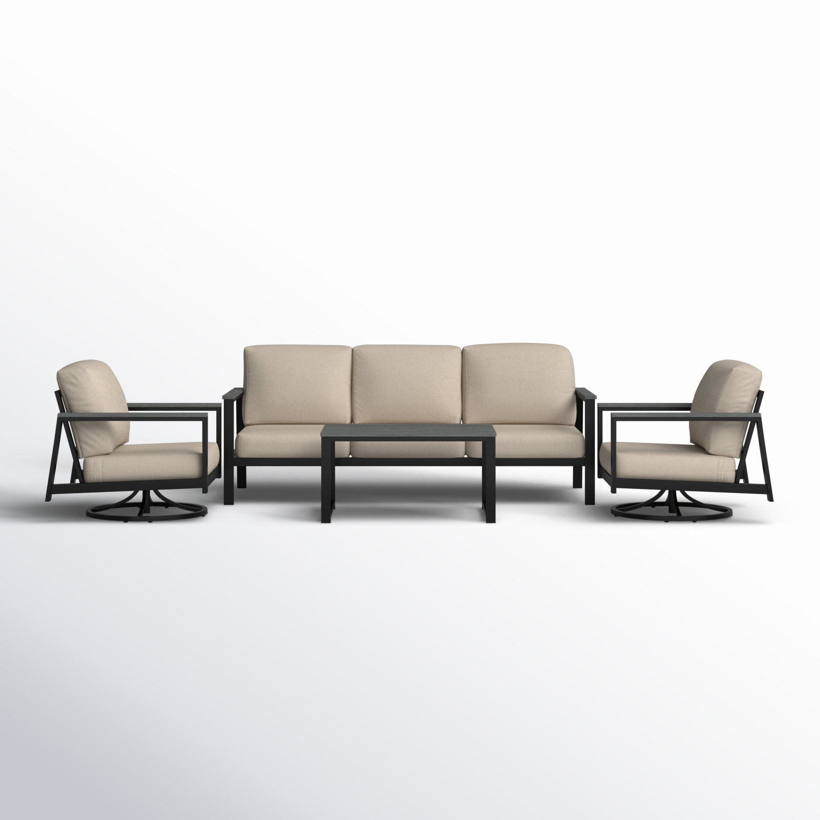 Birch Lane™ Townsend 4 Piece Sofa Seating Group with Sunbrella Cushions & Reviews | Birch Lane