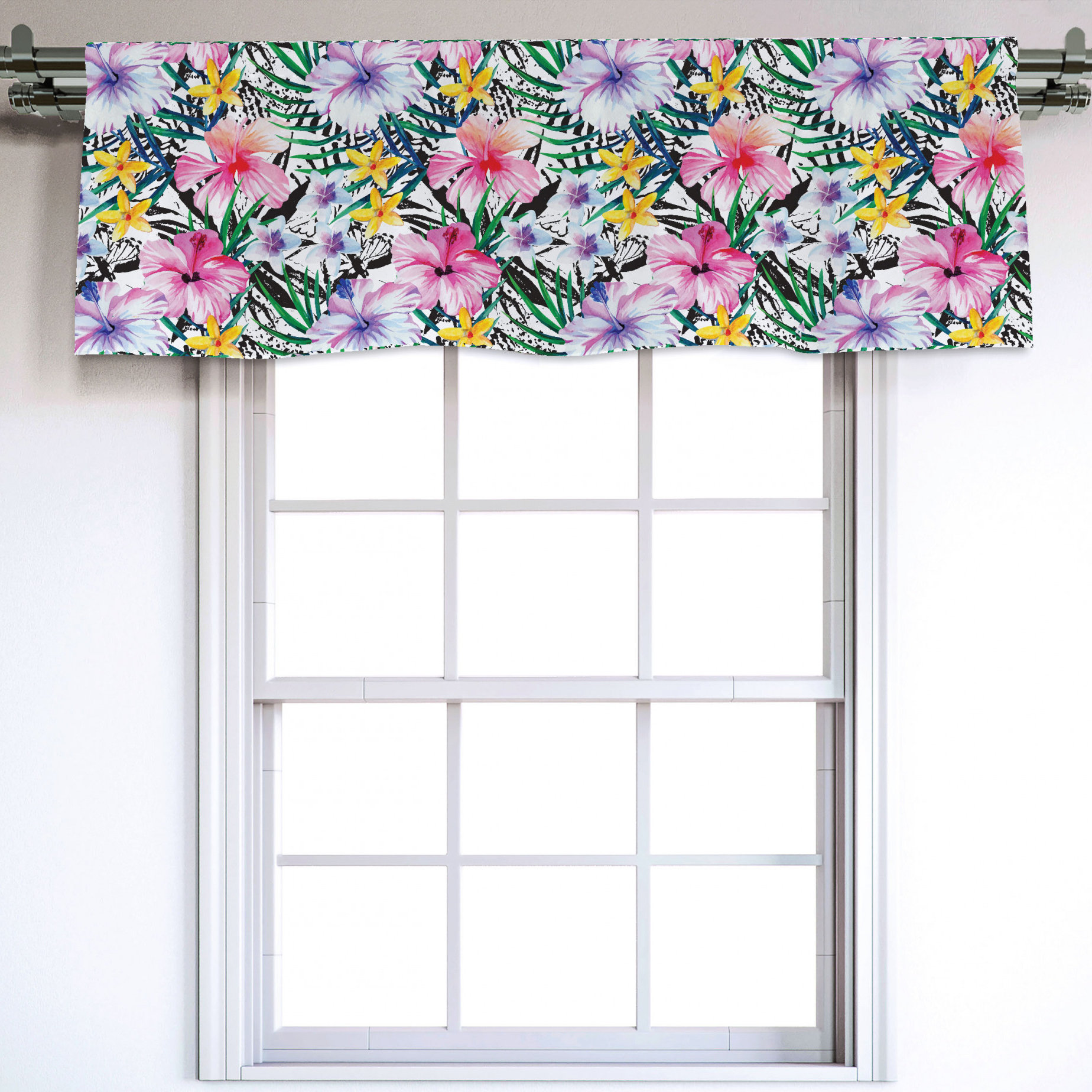 East Urban Home Hawaiian 54" Window Valance | Wayfair