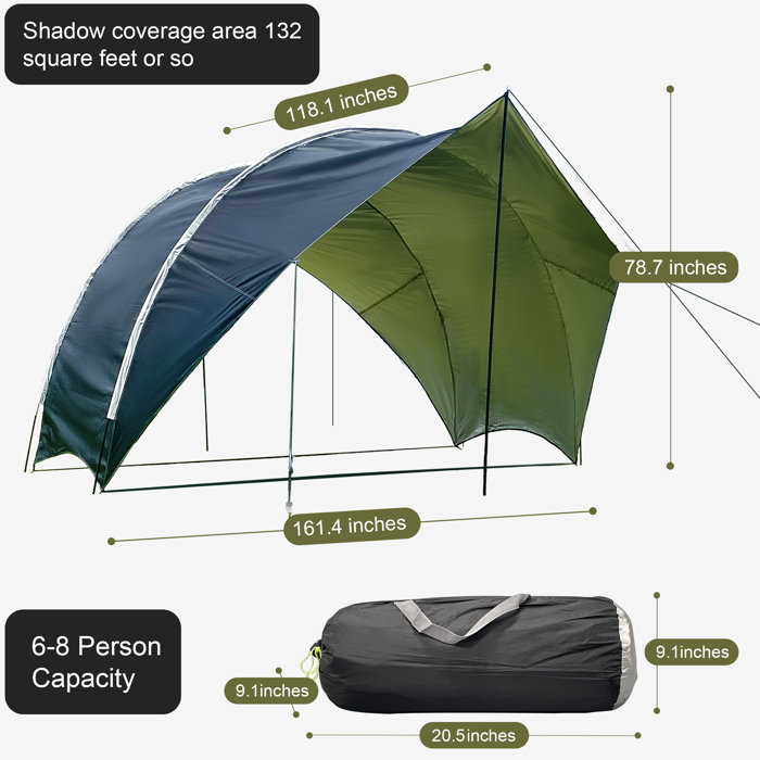 Poloma Auto Canopy Camper Trailer Sun Shade for Camping Car Awning Sun ...