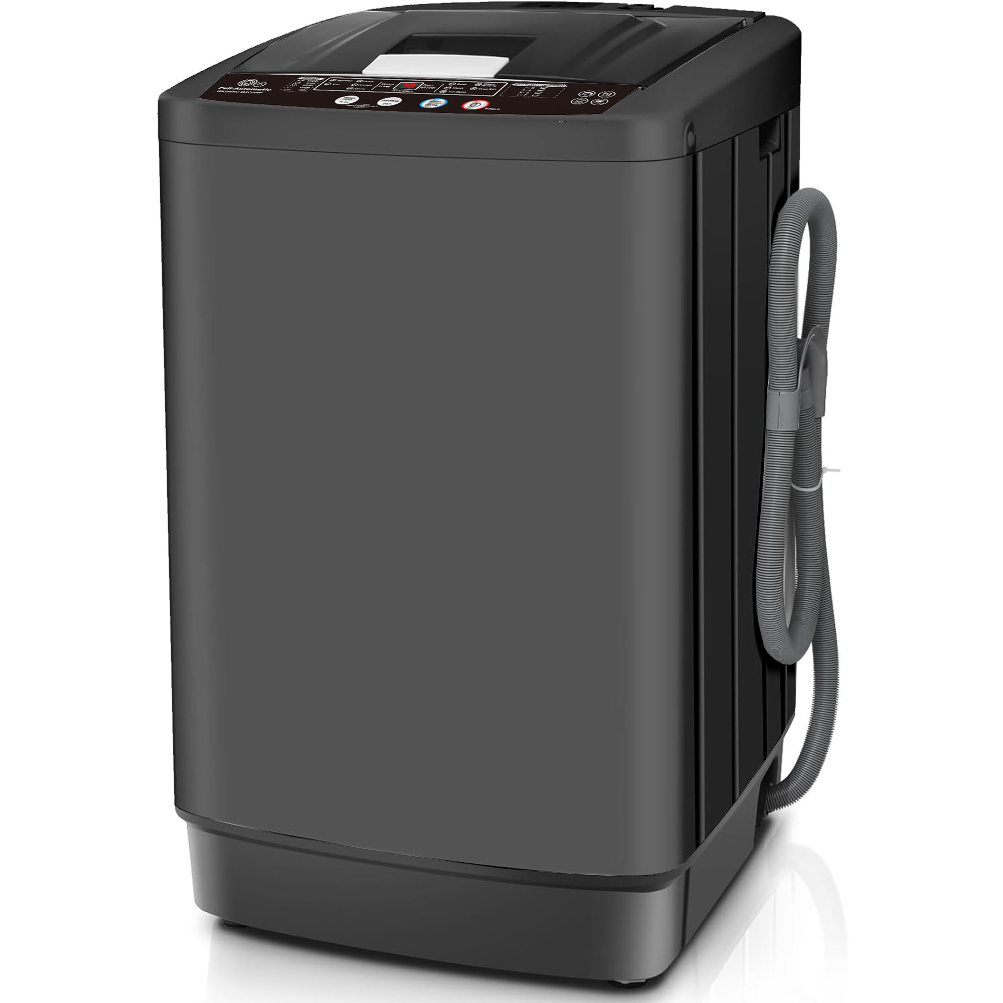 DreamDwell Home 1.8 cu. ft. Full-Automatic Portable Washer 10 Programs ...