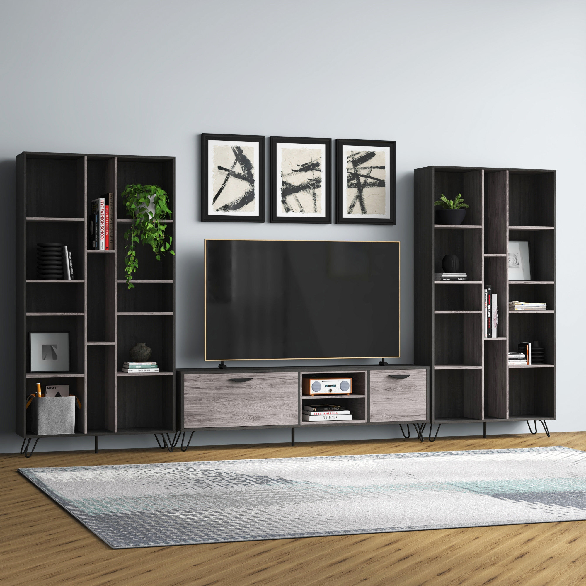 Wade Logan Grebasch Entertainment Center for TVs up to 78" & Reviews ...