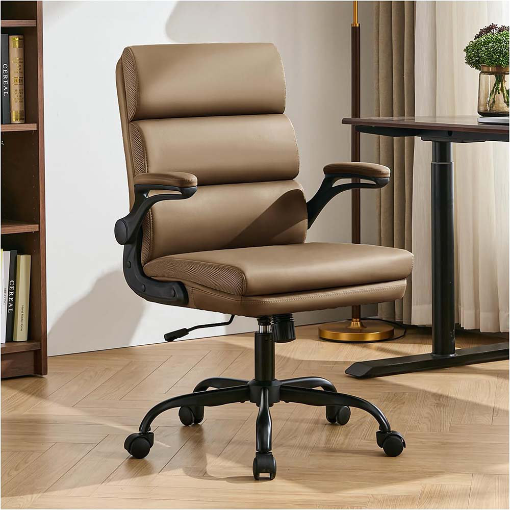 Inbox Zero Office Chair Adjustable Desk Chair Mid Back Executive ...