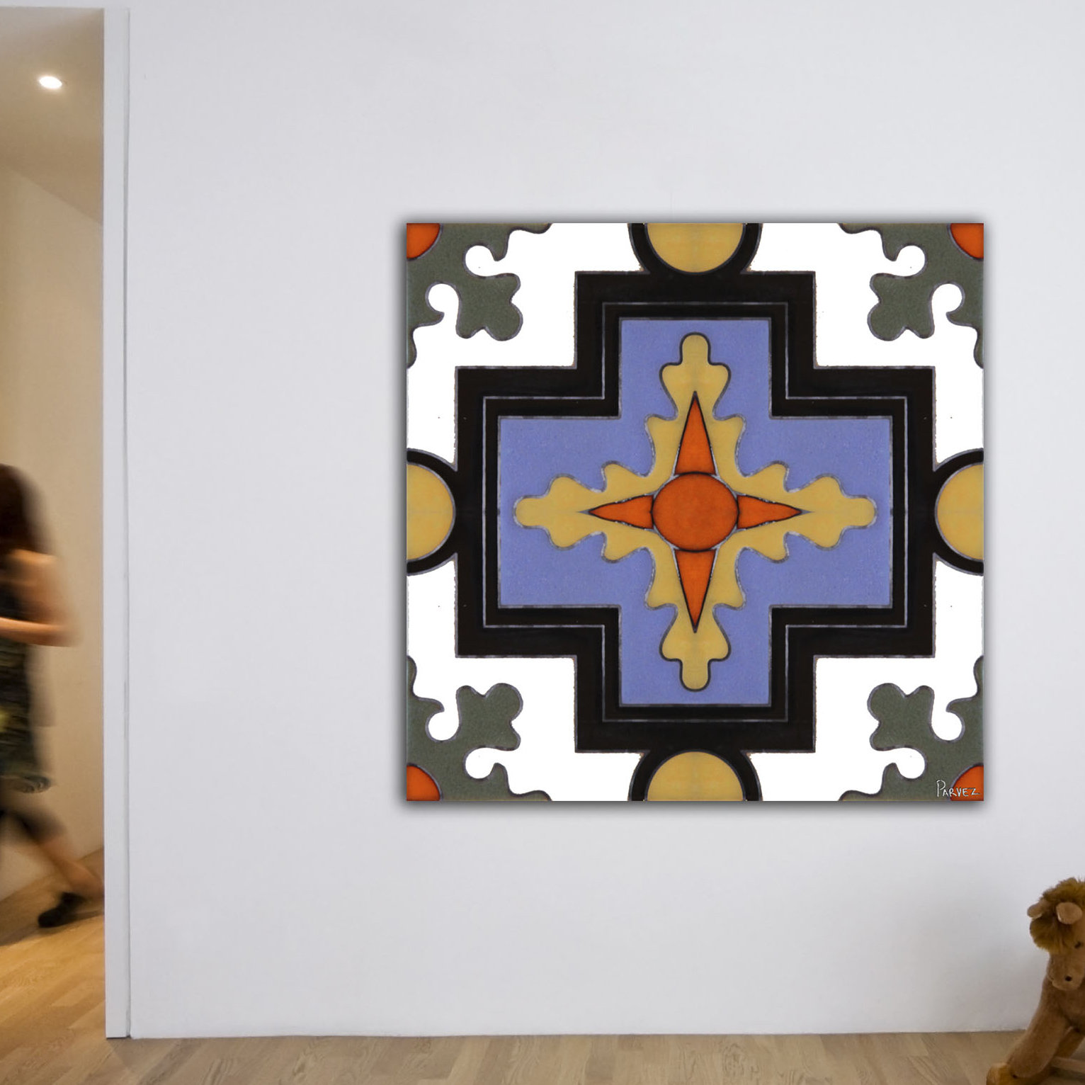 Parvez Taj 'Baroque' by Parvez Taj - Wrapped Canvas Acrylic Painting ...