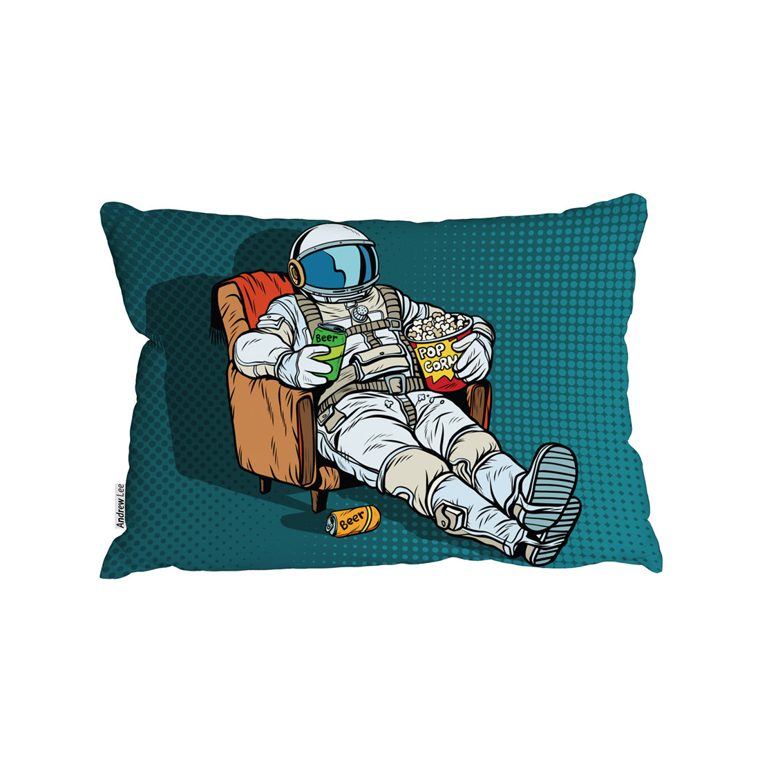 Andrew Lee Astronaut The Audience With Beer And Popcorn Sitting In A ...