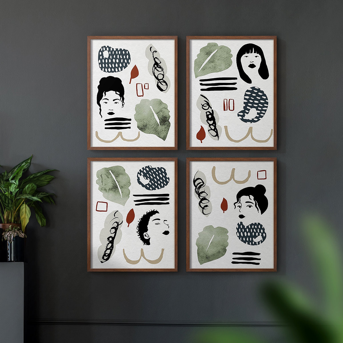 Red Barrel Studio® " Chalk And Flint I " 4 - Pieces on Paper | Wayfair