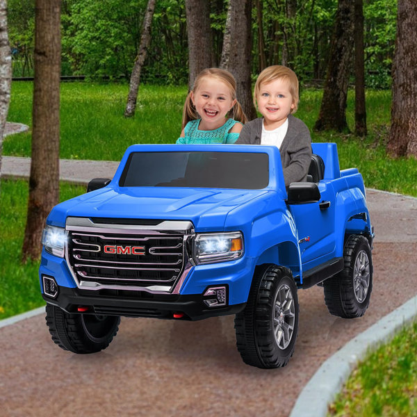Hetoy 24V 2-Seater Ride On Truck Car, Licensed GMC Battery Powered ...