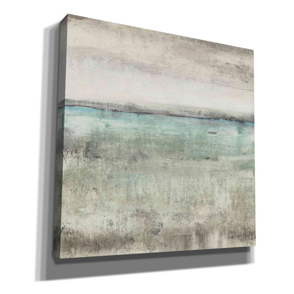Orren Ellis 'Aqua Horizon II' By Tim O'toole, Canvas Wall Art, 37"X37 ...