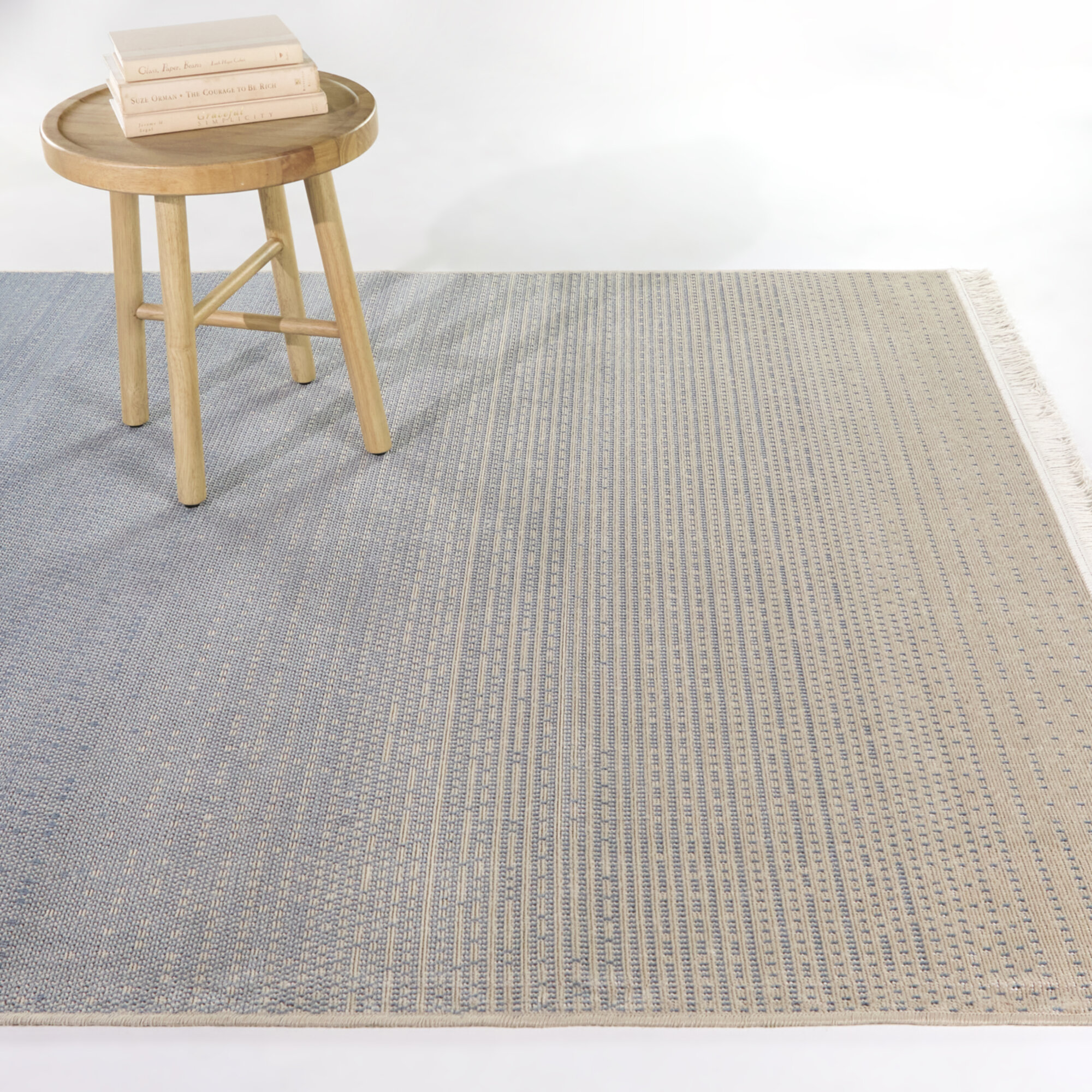 Dakota Fields Kentavis Blue Modern Gradient Area Rug | Wayfair