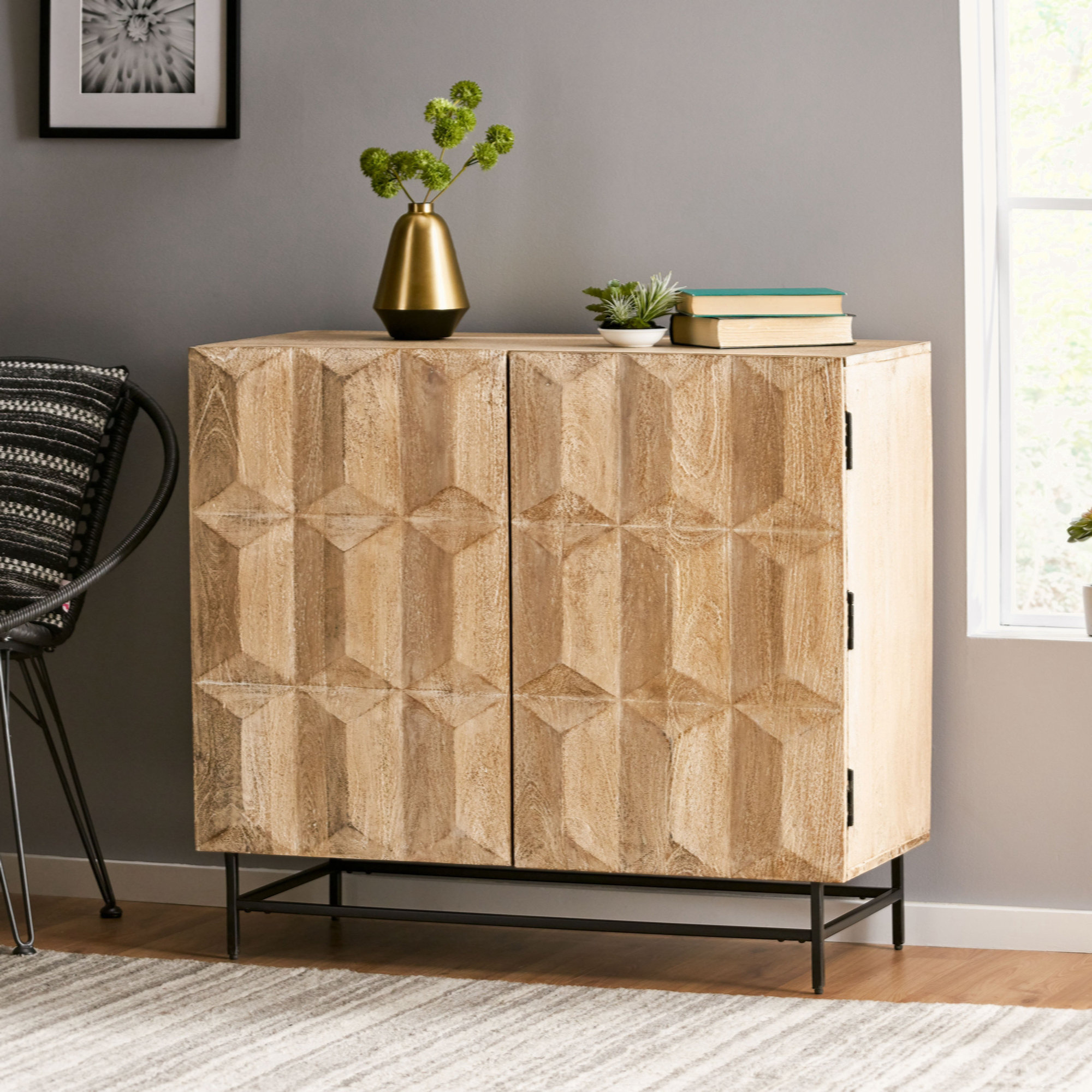 Latitude Run® GEOMETRY CABINET | Wayfair