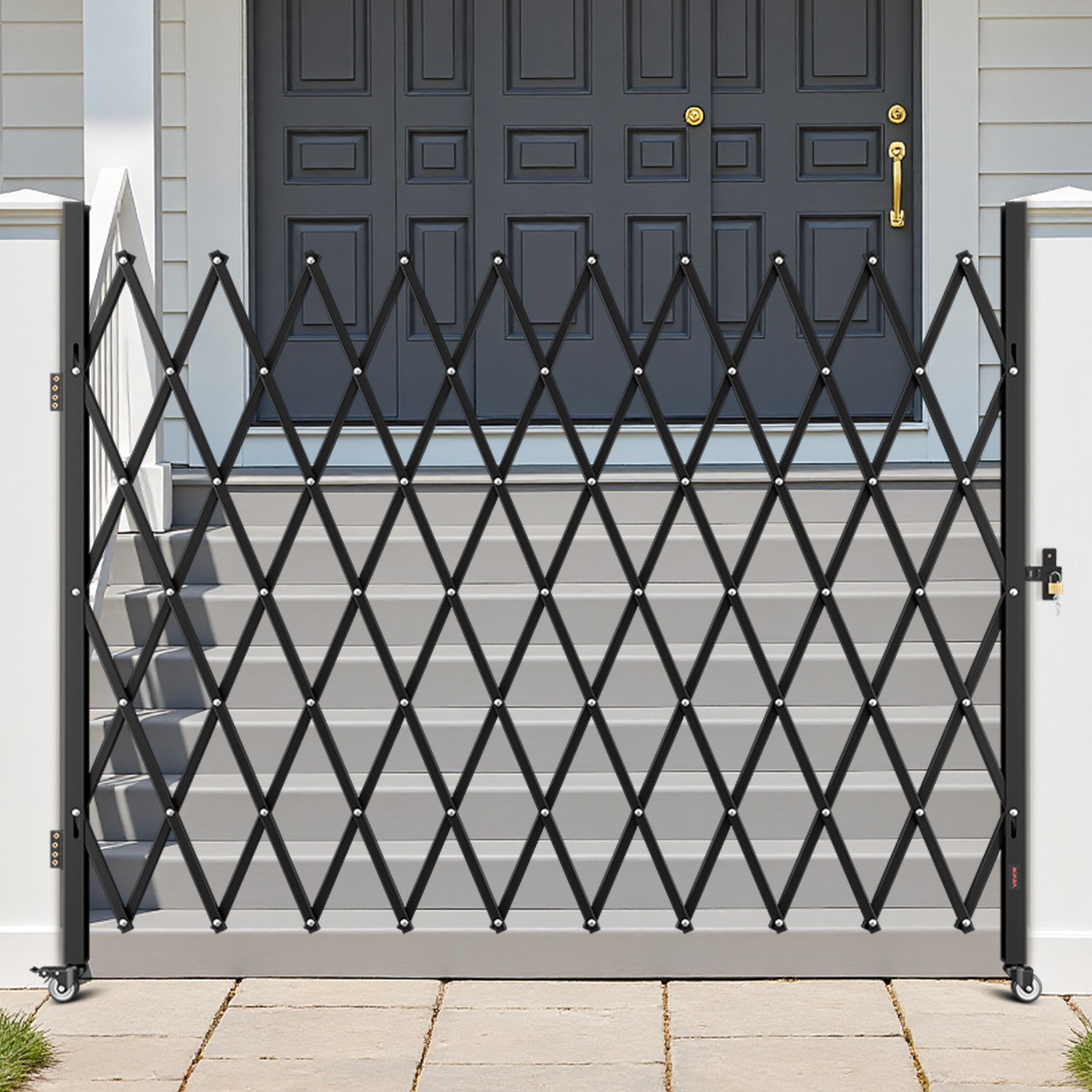 Stellweilan Tessberg Single Folding Security Gate Lockable Scissor Gate ...
