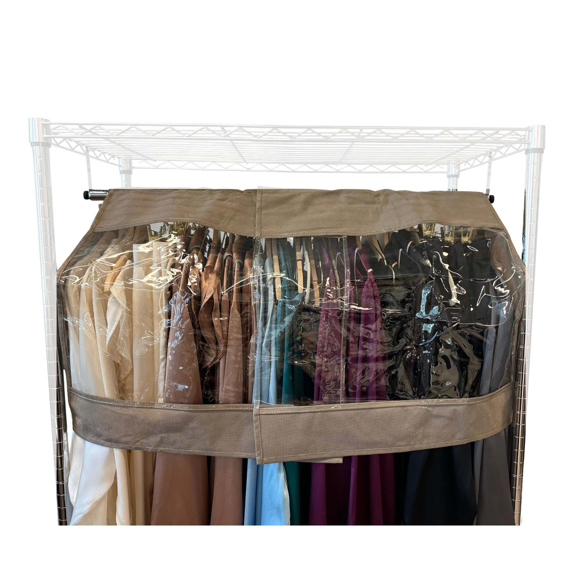 Rebrilliant Closet Rod And Portable Clothing Rack Shoulder Garment Dust ...