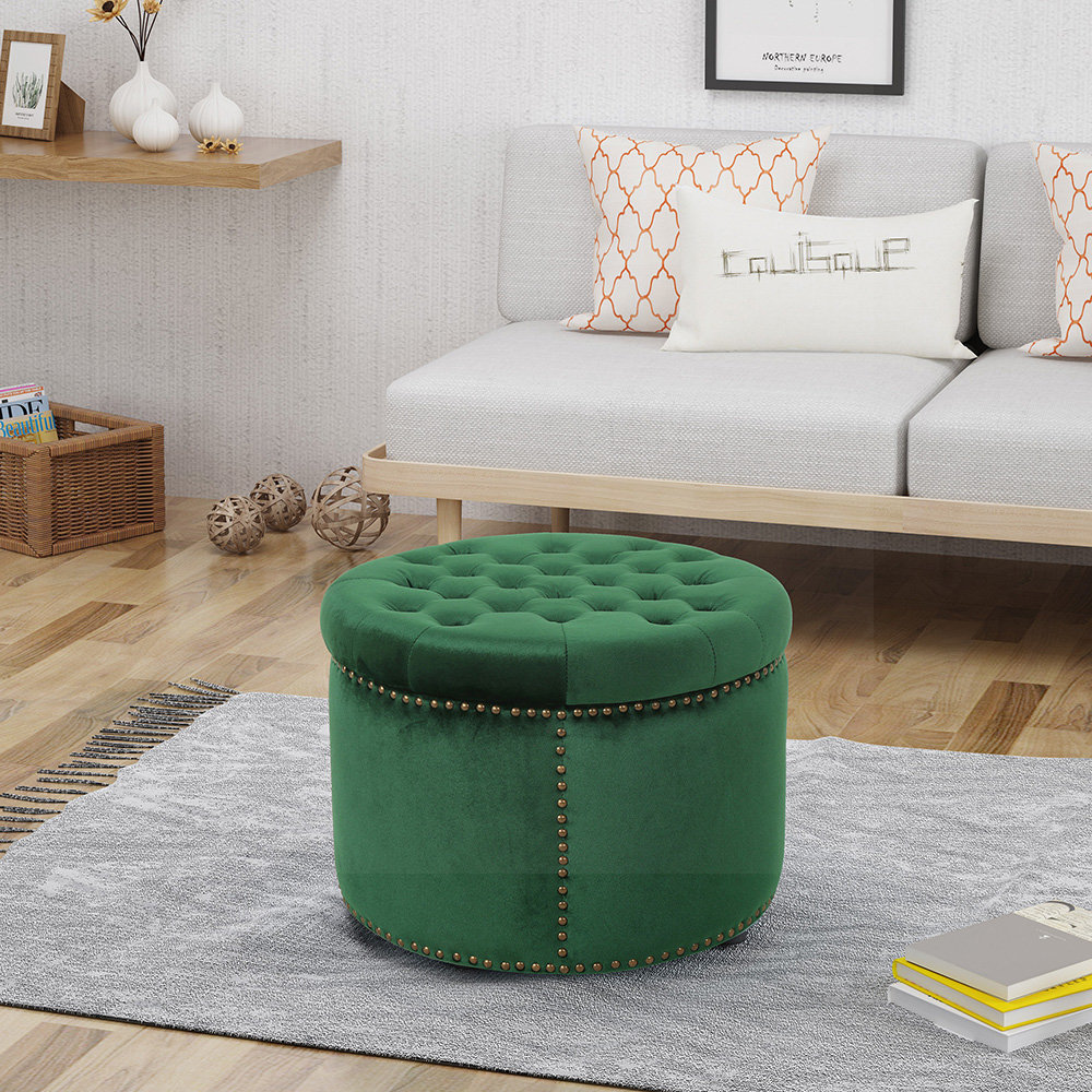 Lark Manor™ OTTOMAN with Sturdy wooden frame | Wayfair