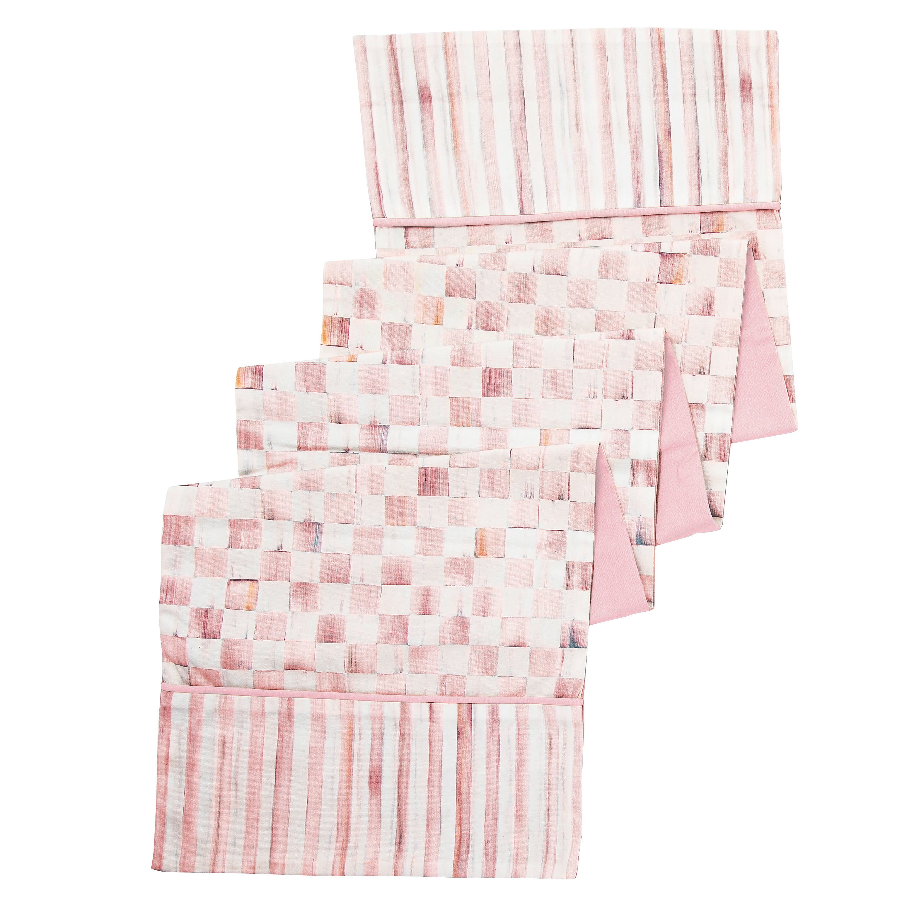 MacKenzie-Childs Rosy Check Table Runner | Perigold