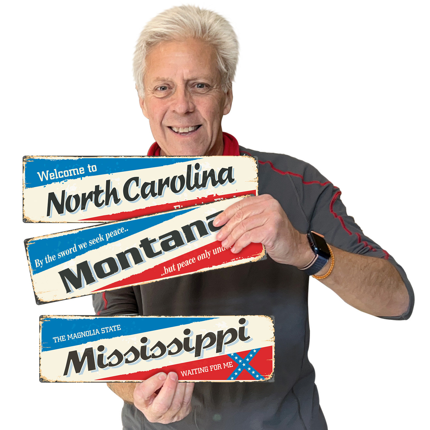 SmartSign Vintage North Carolina State Sign | Wayfair