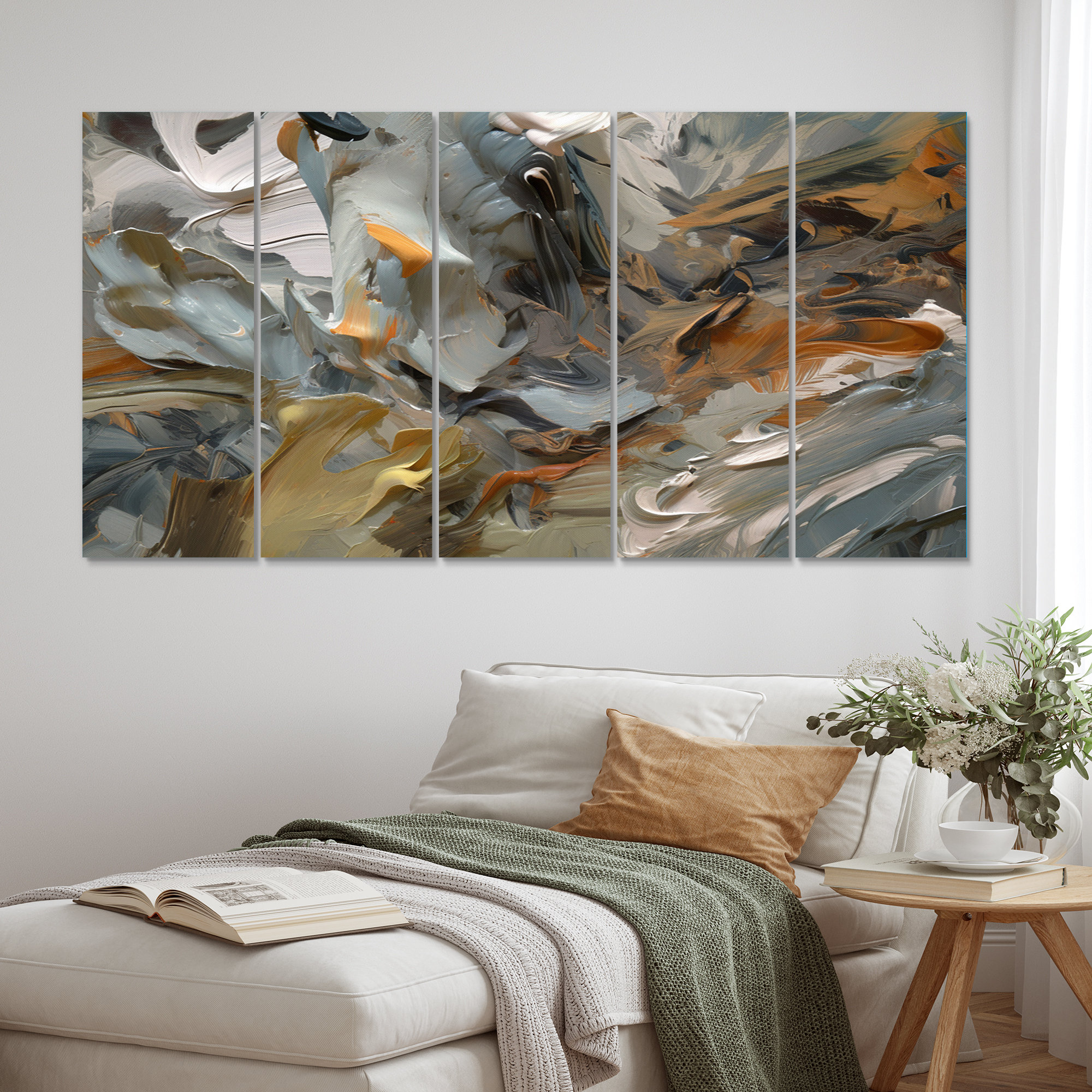 Latitude Run® Autumn Jazz Abstract Expressionism - Abstract Canvas Art ...