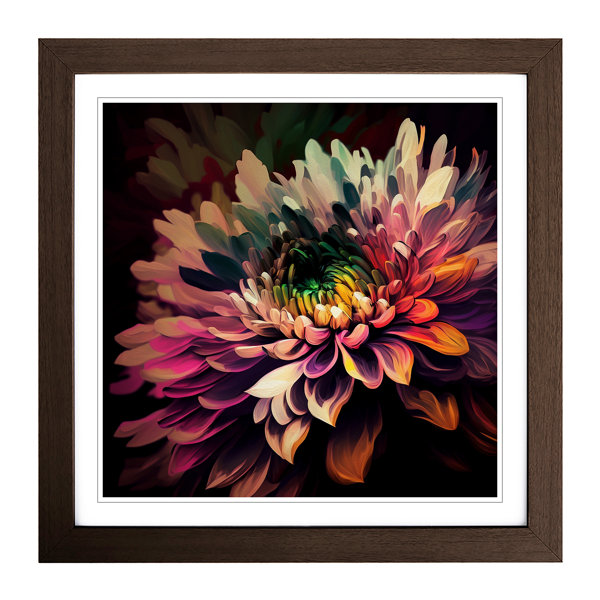 Marlow Home Co. Chrysanthemum Abstract Expressionism - Single Picture ...