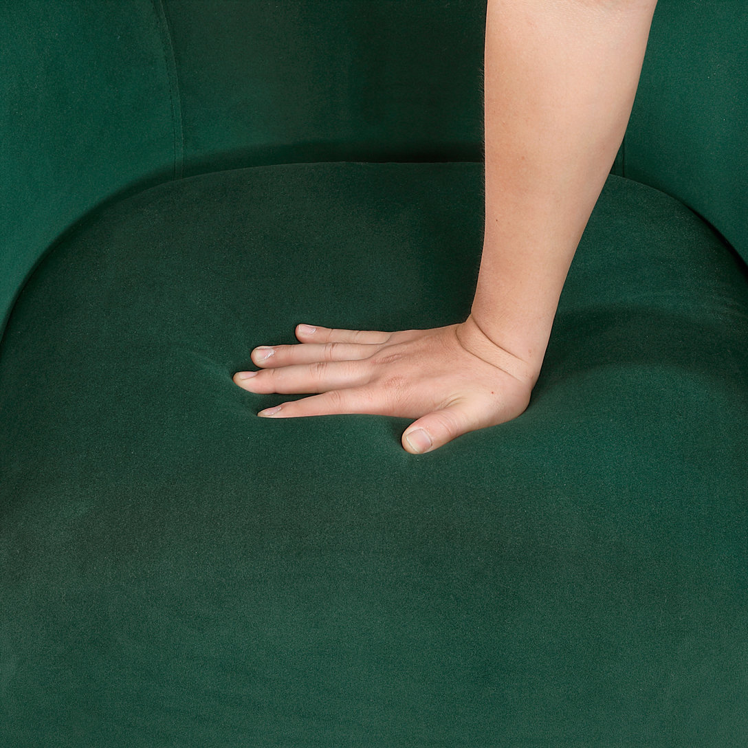 Mercer41 Earl 29" Modern Velvet Swivel Accent Chair – 360° Rotating ...