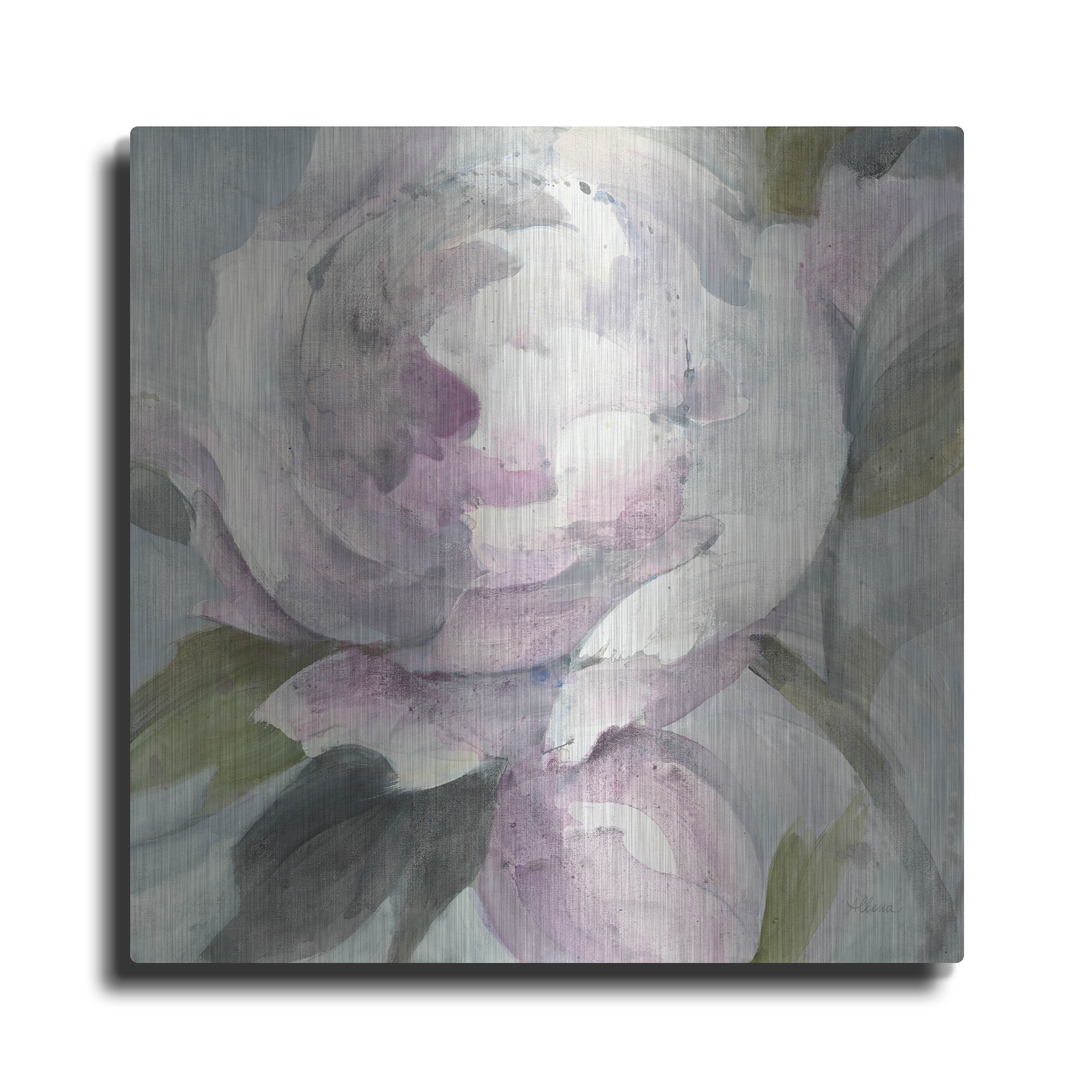 Winston Porter 'Twilight Peony' by Albena Hristova Metal Wall Art | Wayfair