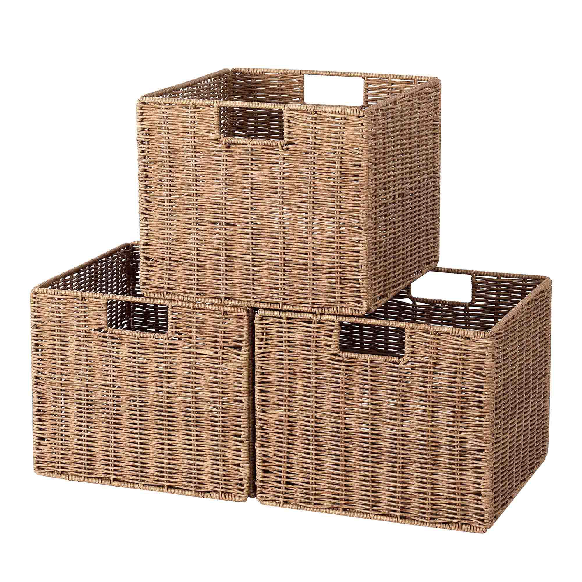 EMBRUP 3 Piece Wicker Storage Basket Set - Wayfair Canada