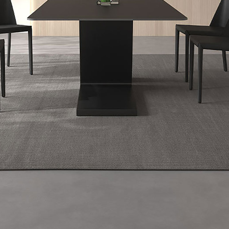 Beicang Home Modern Black Slate Dining Table with Steel Base | Wayfair