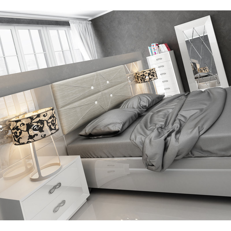 Hispania Home Klass Upholstered Platform Bedroom Set | Wayfair