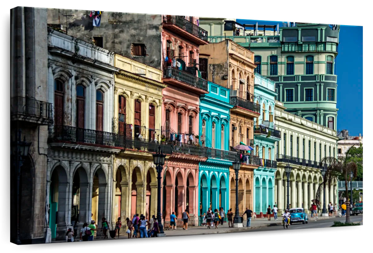 Ebern Designs Ravi Colorful Cuban Houses | Wayfair