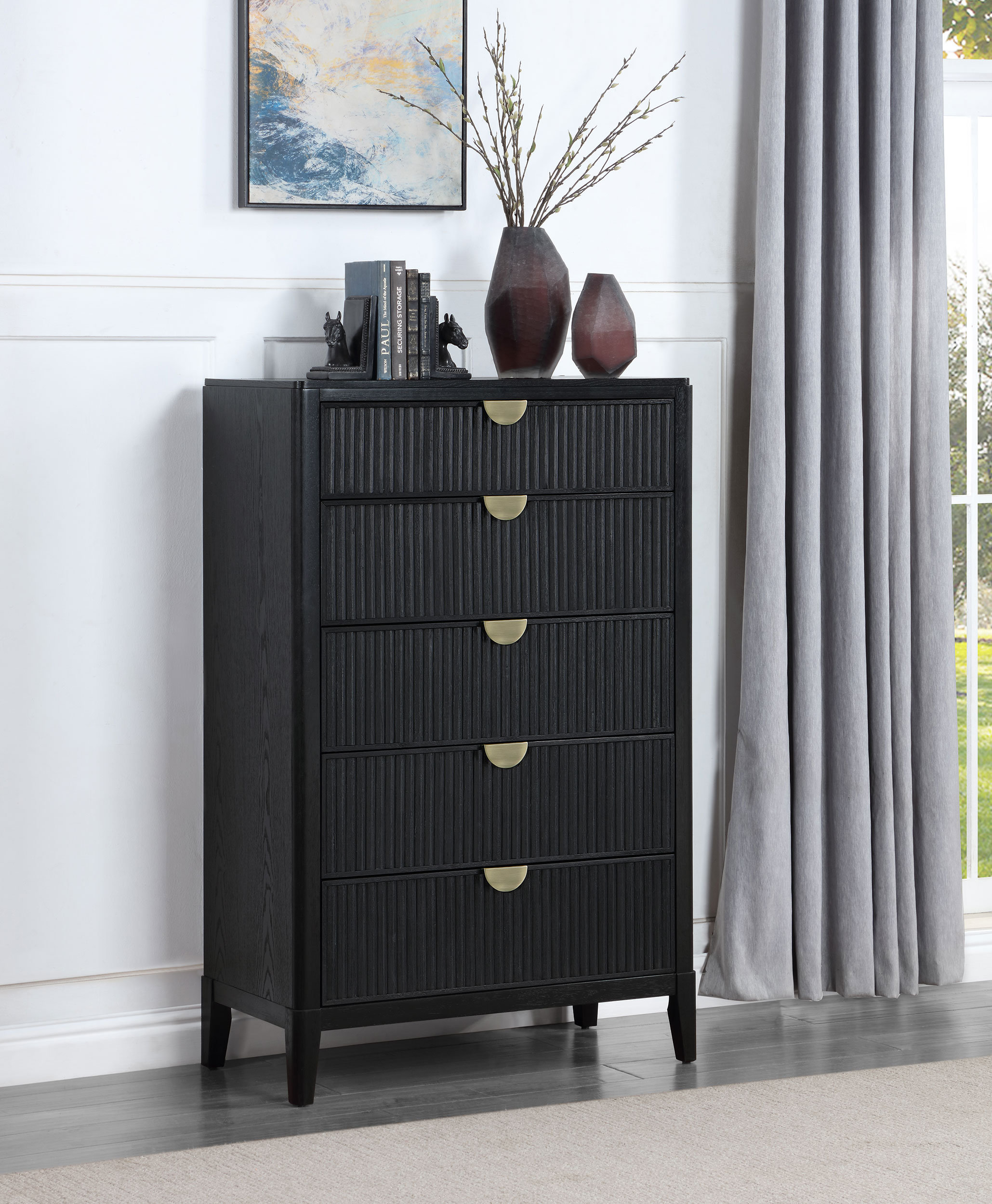 House of Hampton Heritage Design - Larue 5-Drawer Bedroom Chest ...