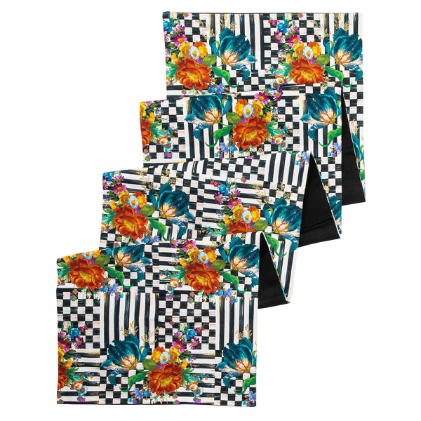 MacKenzie Childs Courtly Flower Market Table Runner | Perigold