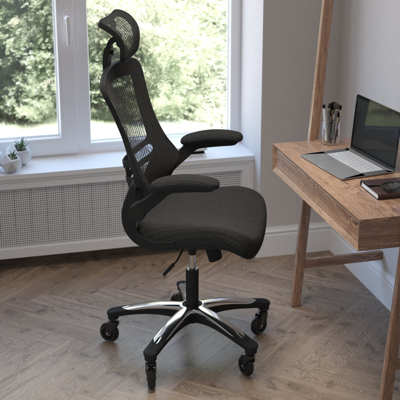 Flash Furniture Regent Park Ergonomic Swivel Task Chair with Roller ...