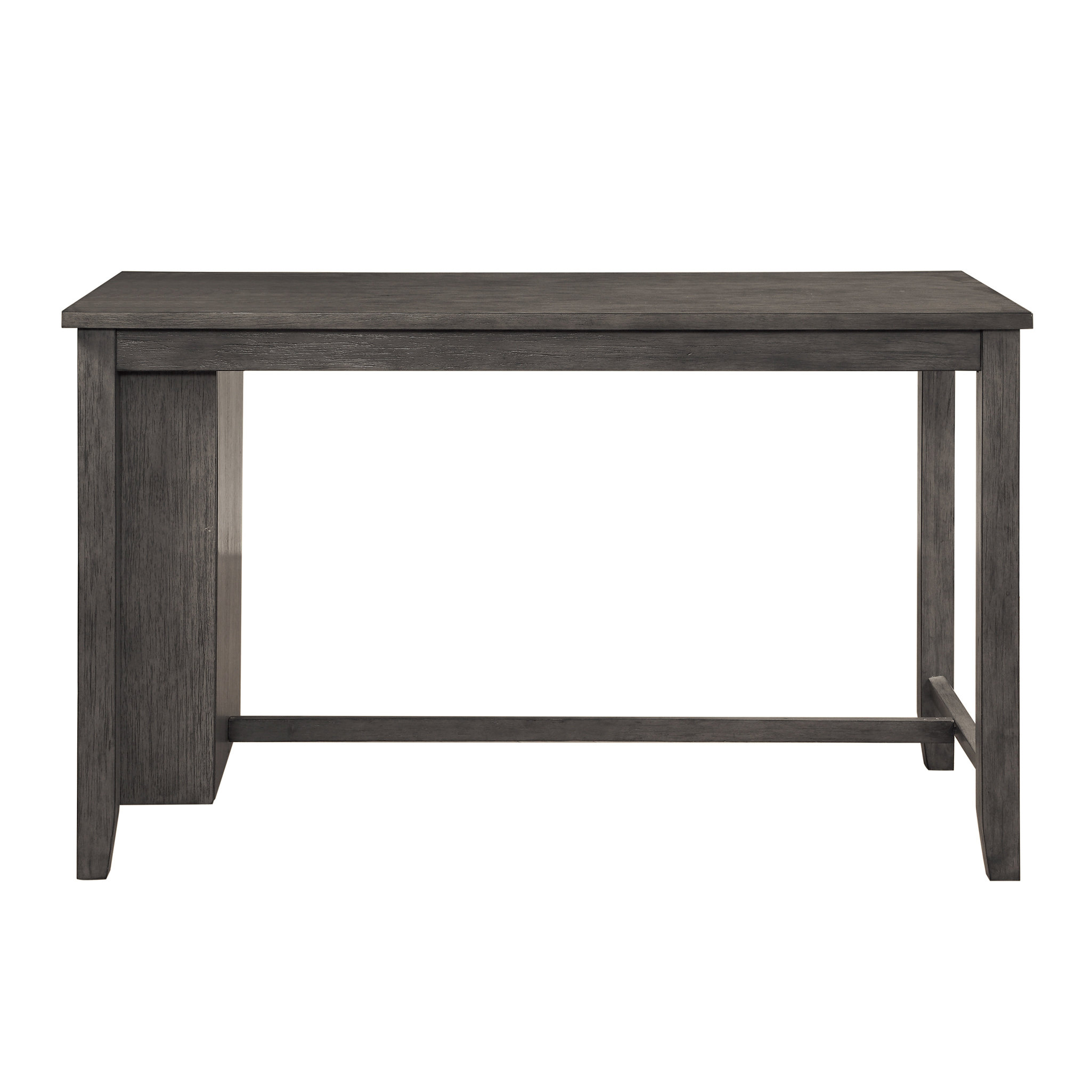 Red Barrel Studio® 1Pc Counter Height Table With Built-In Shelves ...